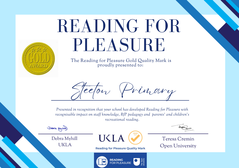 Reading for Pleasure | Steeton Primary School